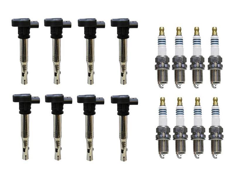 Audi Ignition Coil Kit (8 Pieces) – 101905621C – Denso Denso 3998788KIT
