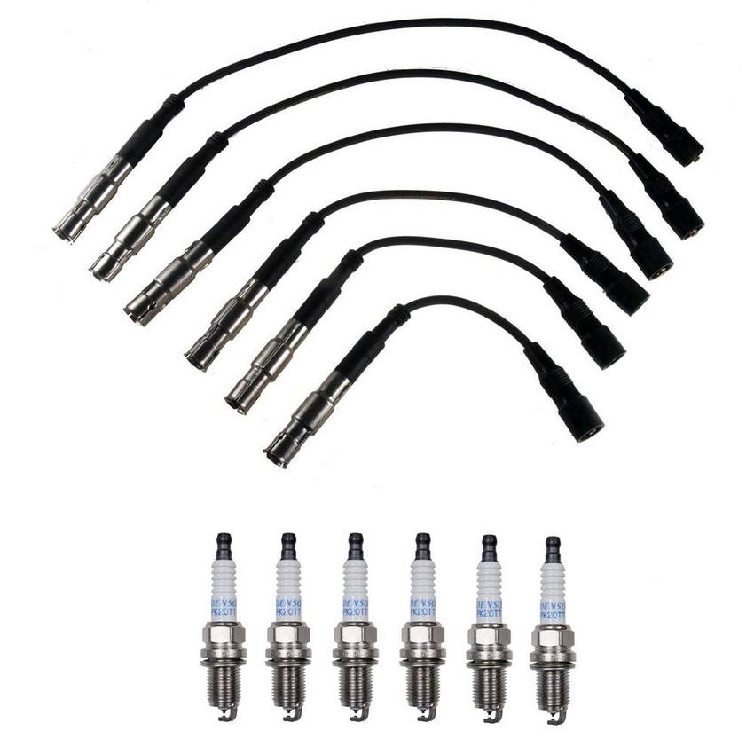 Audi VW Ignition Wire Kit (6 Pieces) 101905640D – Denso Denso 4007614KIT