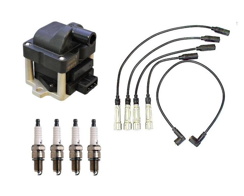 VW Ignition Coil and Spark Plugs Wire Kit (4 Pieces) 6N0905104 – Denso ...