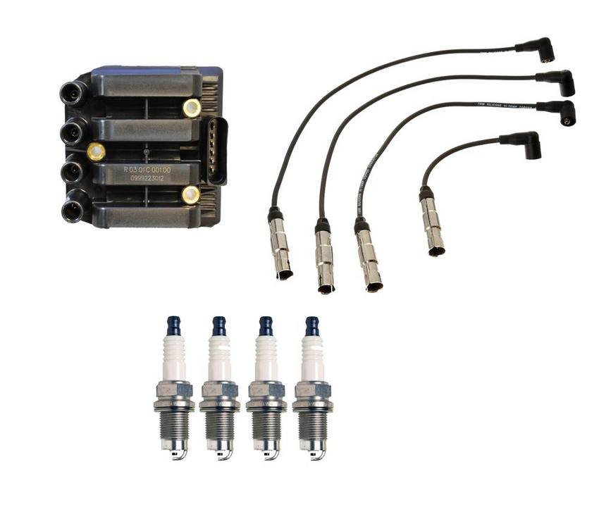 Ignition Coil and Spark Plugs Wire Kit (7mm) (4 Pieces) – Denso Denso ...