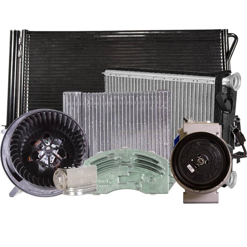 BMW A/C Compressor and Condenser Kit 64539229021 - Valeo 4014968KIT