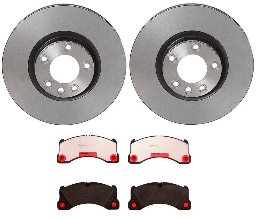 VW Brakes Kit – Brembo Pads and Rotors Front (360mm) (Ceramic ...