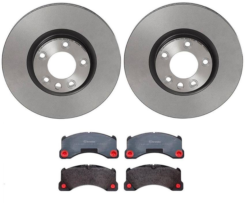 VW Brakes Kit – Brembo Pads and Rotors Front (360mm) (Low-Met ...