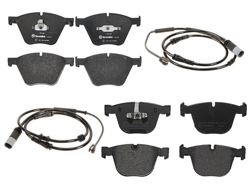 BMW Brakes Kit – Brembo Pads Front and Rear (Low-Met) 34356791960 ...