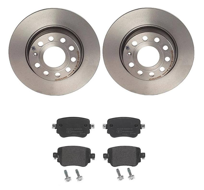 VW Brembo Brakes Kit – Pads and Rotors Rear (272mm) (Low-Met ...