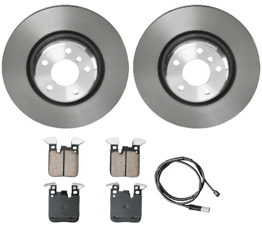 BMW Disc Brake Pad and Rotor Kit – Rear (345mm) (Ceramic) (EURO ...