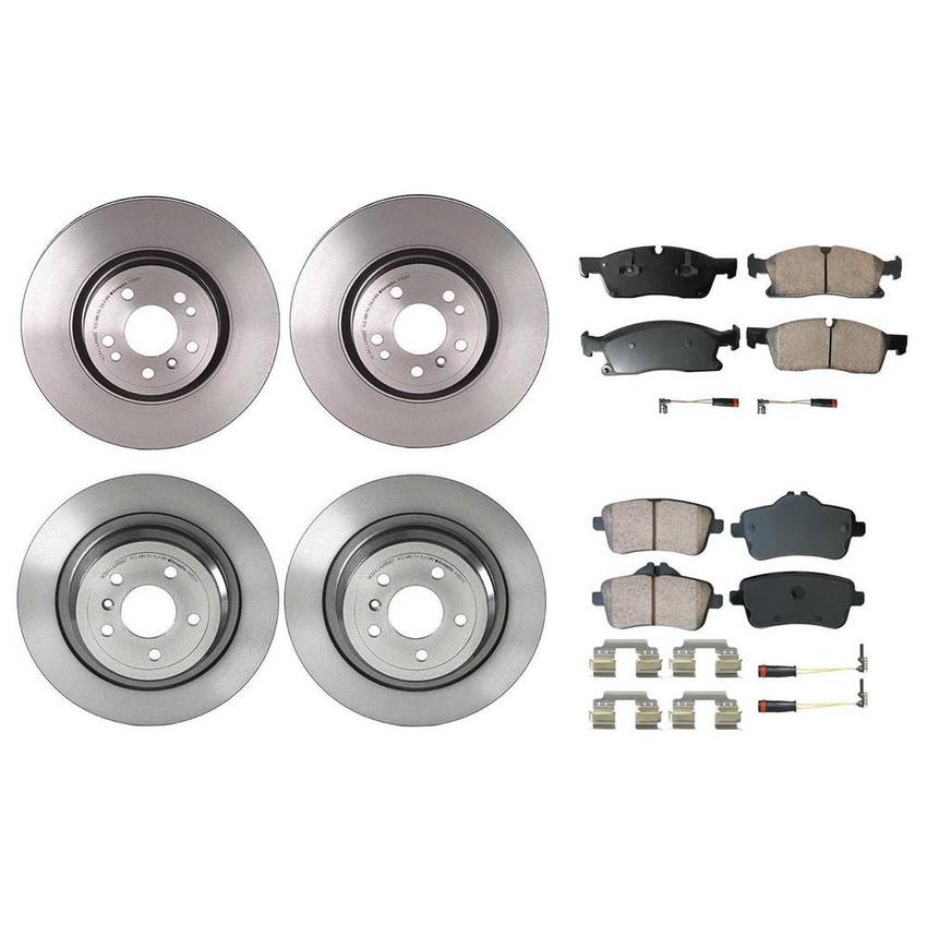 Mercedes Disc Brake Pad and Rotor Kit – Front and Rear (330mm/325mm ...