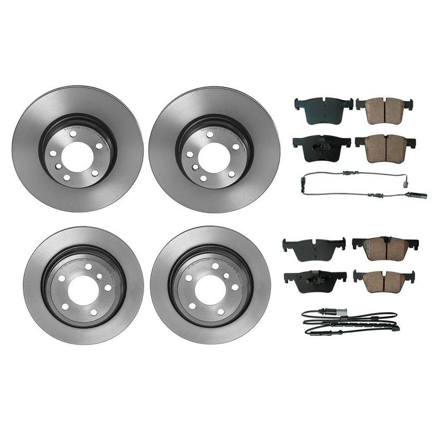 BMW Brake Pad and Rotor Kit – Front and Rear (330mm/300mm) (Ceramic ...
