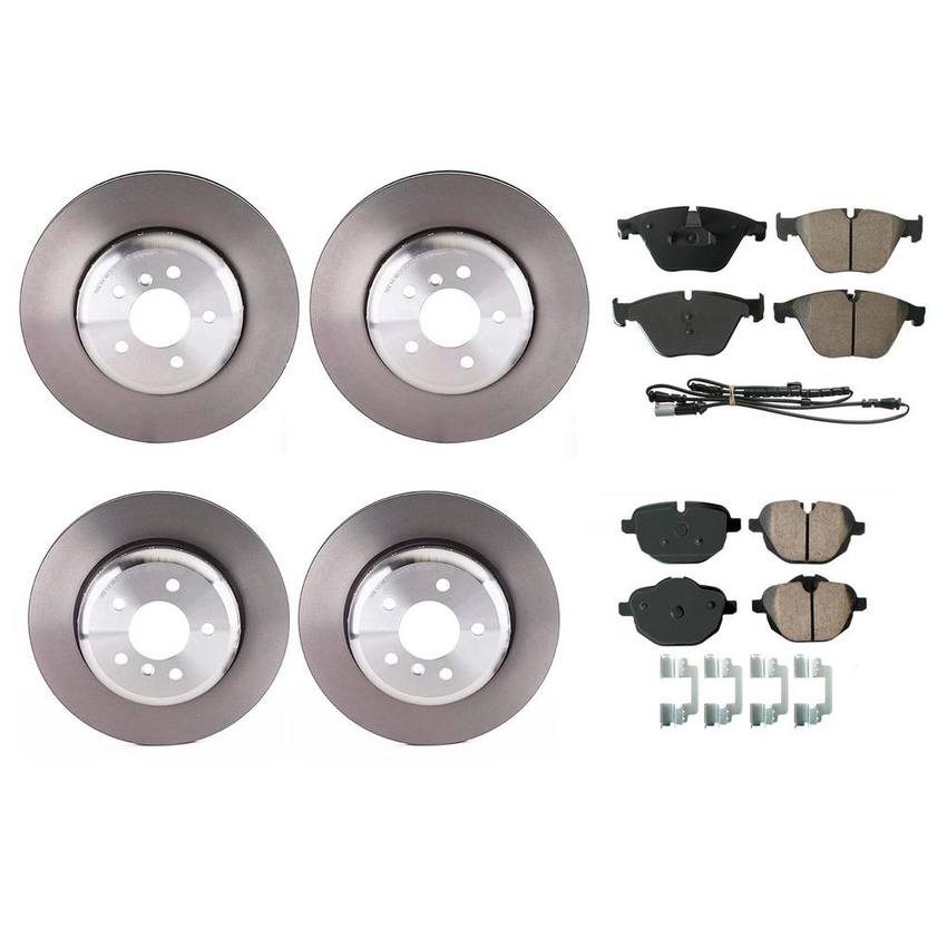 BMW Disc Brake Pad and Rotor Kit – Front and Rear (348mm/330mm ...