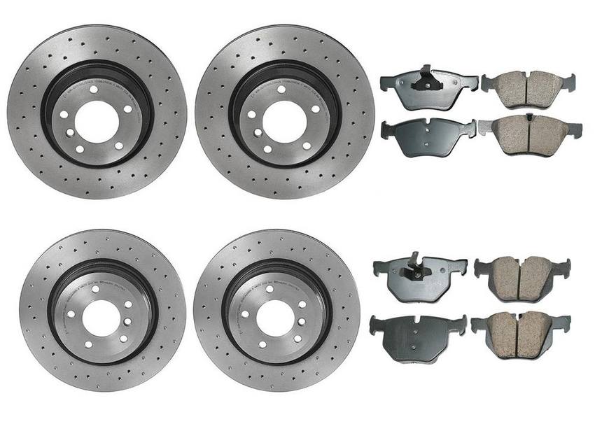 BMW Brake Pad and Rotor Kit – Front and Rear (330mm/336mm) (Xtra ...
