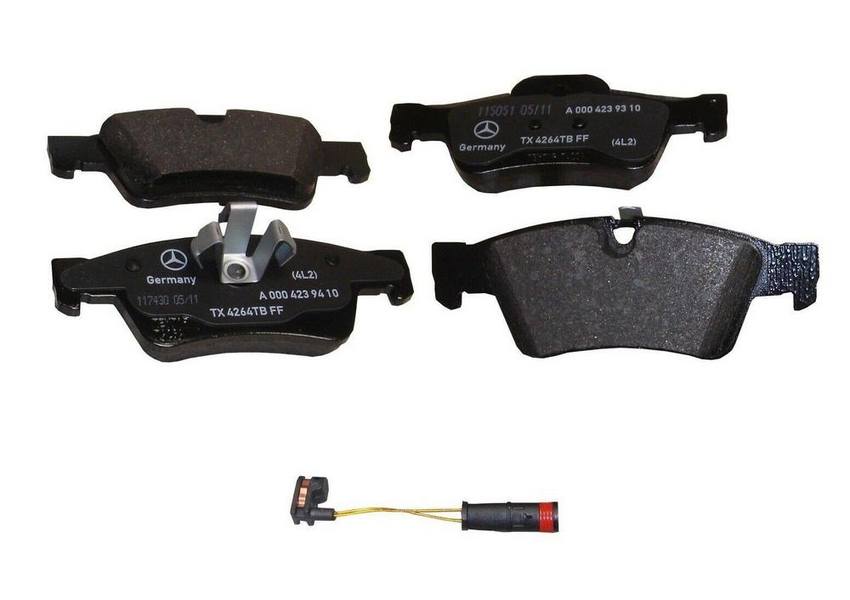 Mercedes Disc Brake Pad Set – Rear (With Sensor) 1645401017 Genuine ...