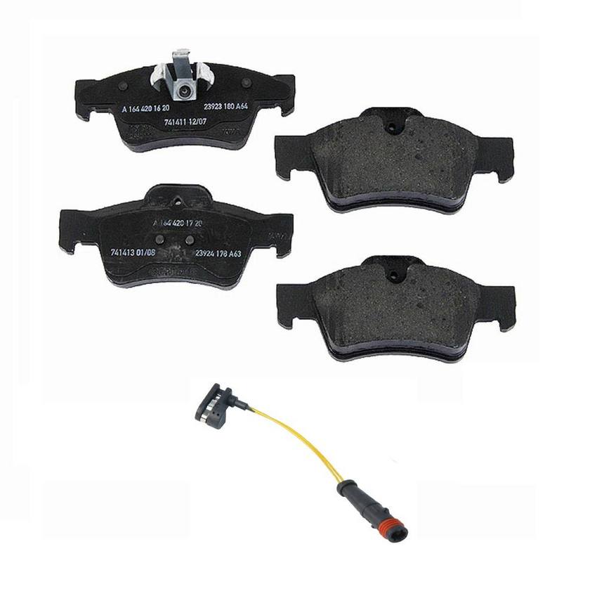 Mercedes Disc Brake Pad Set – Rear (With Sensor) 1645401017 Genuine ...