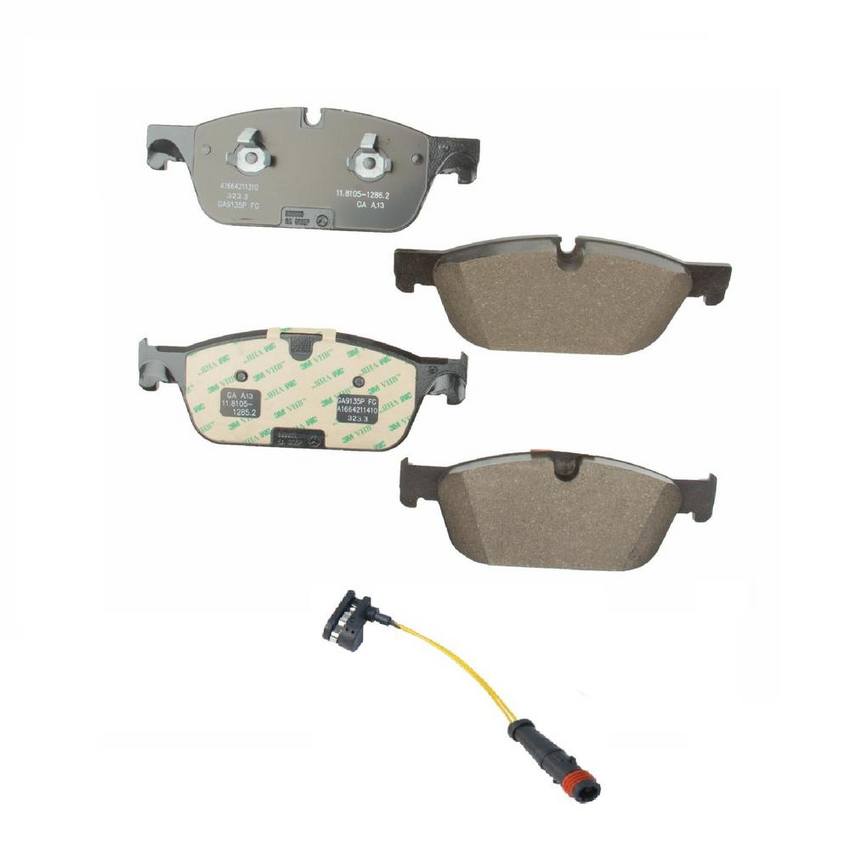 Mercedes Disc Brake Pad Set – Front (With Sensor) 1645401017 Genuine ...