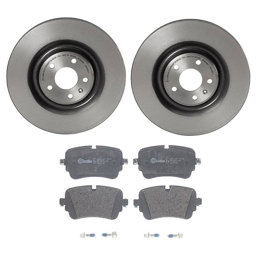 Audi Brembo Brake Kit – Pads and Rotors Rear (350mm) (Ceramic ...