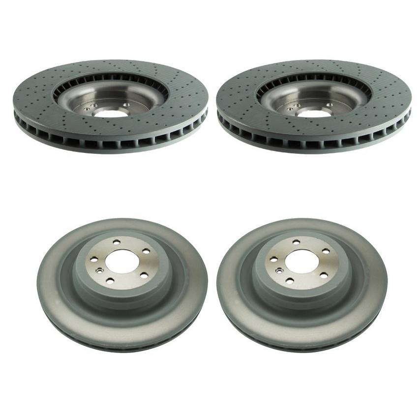Mercedes Disc Brake Rotor Kit – Front and Rear (375mm/345mm) 1664230700 ...