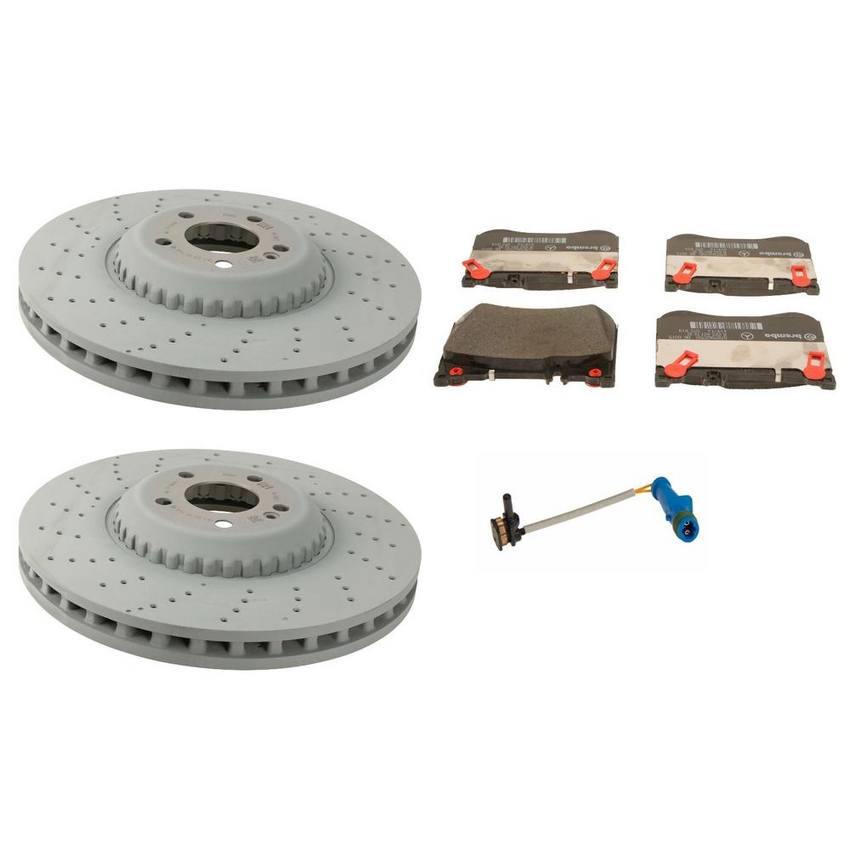 Mercedes Disc Brake Pad and Rotor Kit – Front (370mm) 2319050014 ...