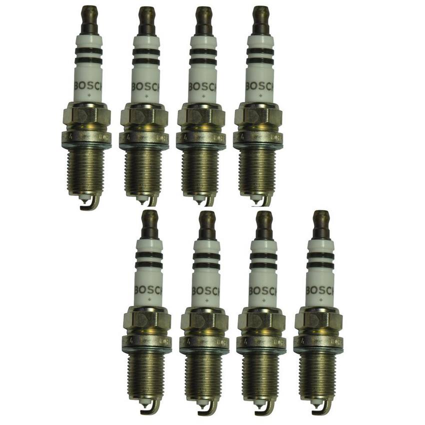 Audi Spark Plug Set (8 Pieces) (Double Platinum) (Gap 0.028) – Bosch ...
