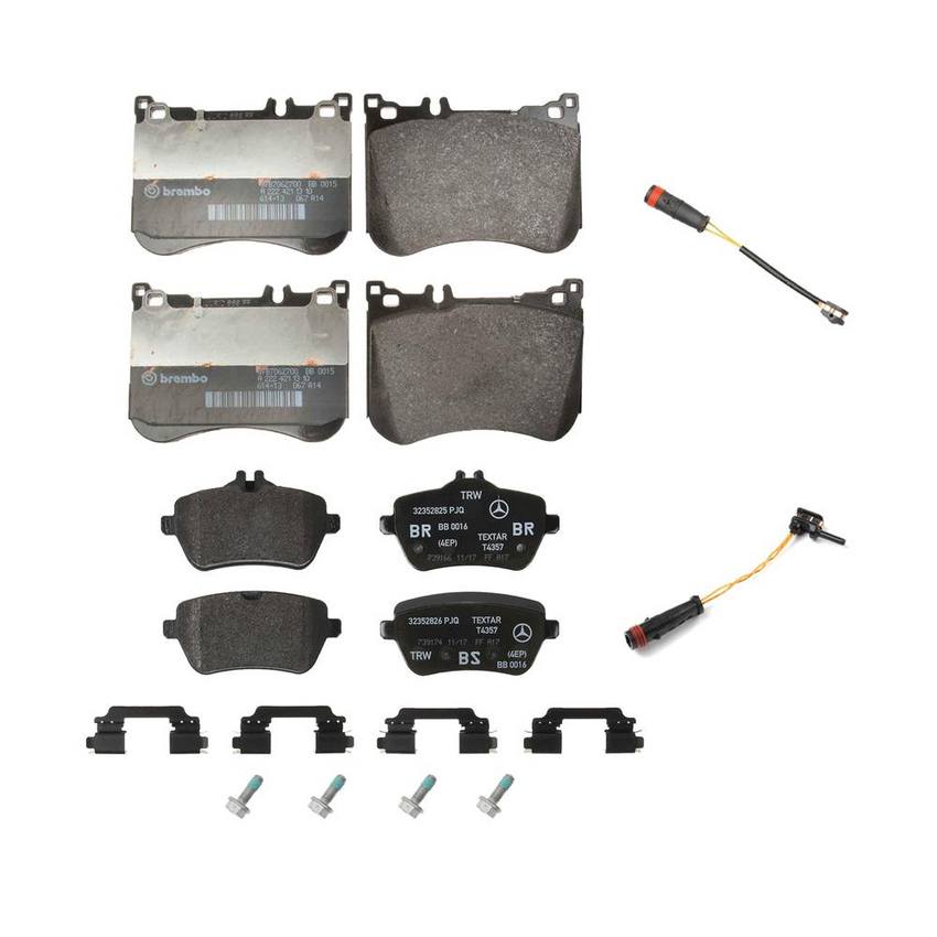 Disc Brake Pad Set Kit – Front and Rear Genuine Mercedes-Benz 4184843KIT