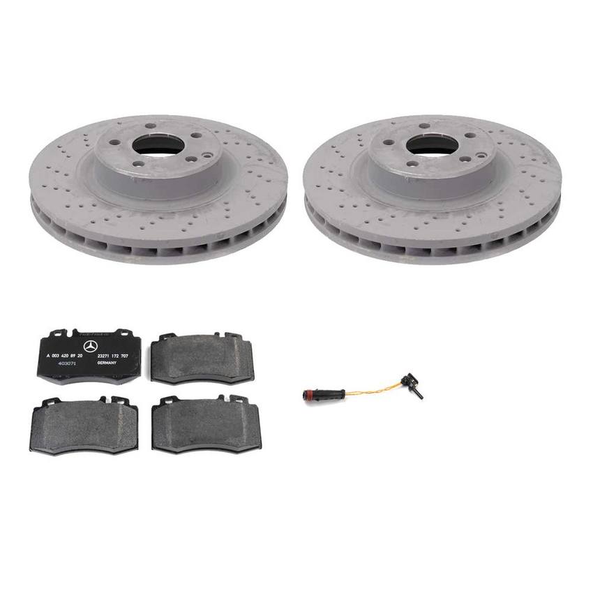 Mercedes Disc Brake Pad and Rotor Kit – Front (330mm) 003420892041 ...