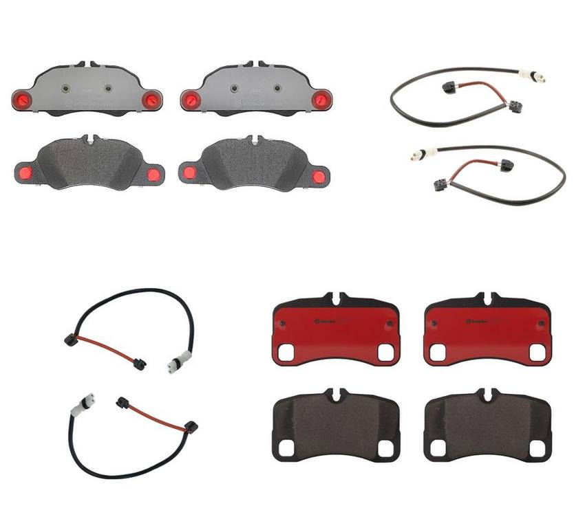 Porsche Disc Brakes Kit – Pads Front and Rear (Ceramic) 99735294905 ...
