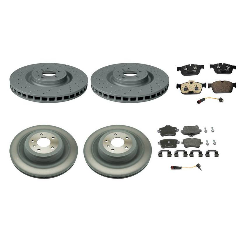 Disc Brake Pad and Rotor Kit – Front and Rear (375mm/345mm) Genuine ...