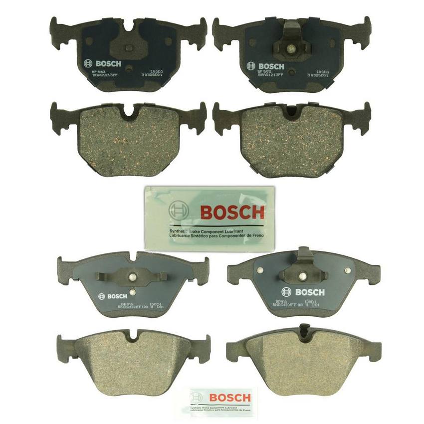 BMW Disc Brake Pad Set Kit – Front and Rear (Semi-Metallic) 34112283865 ...