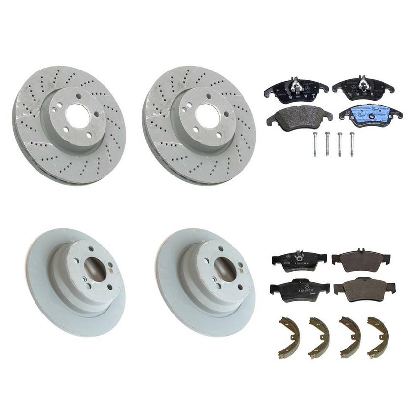 Disc Brake Pad and Rotor Kit – Front and Rear (322mm/300mm) Genuine ...