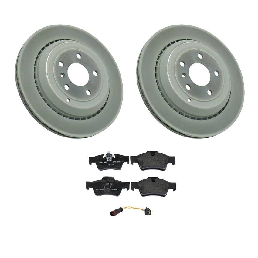 Mercedes Disc Brake Pad and Rotor Kit – Rear (330mm) 1645401017 Genuine ...