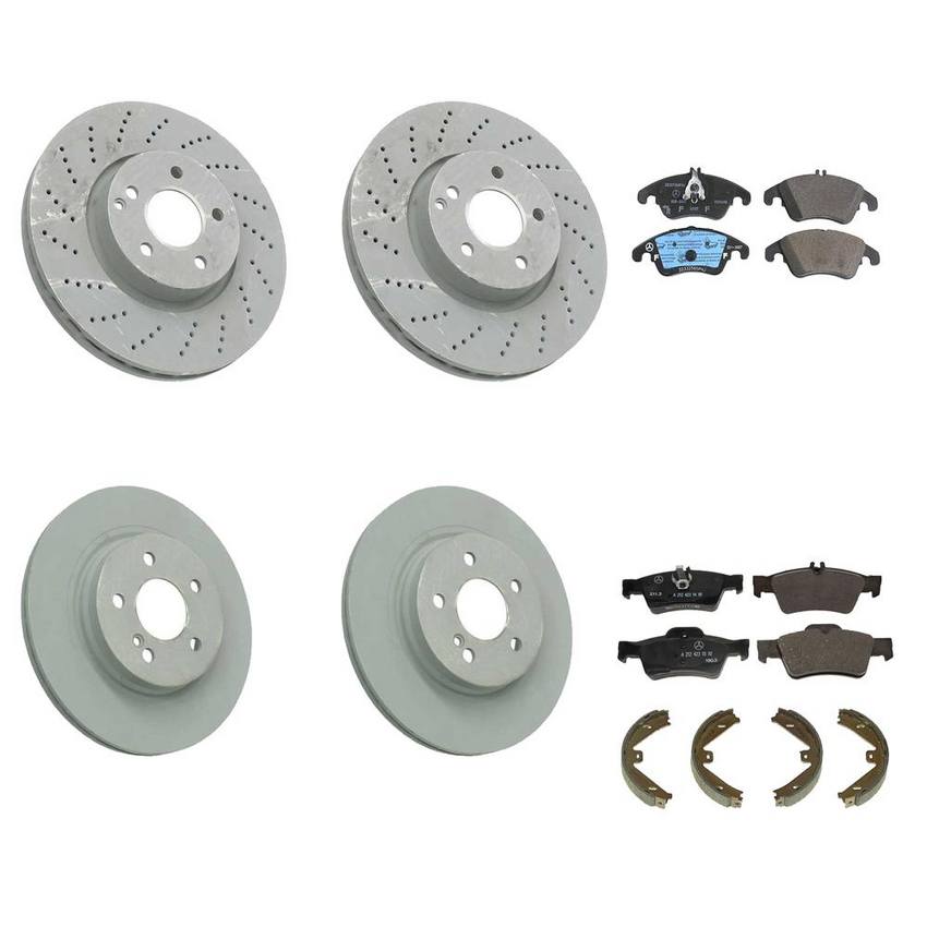 Disc Brake Pad and Rotor Kit – Front and Rear (322mm/300mm) Genuine ...