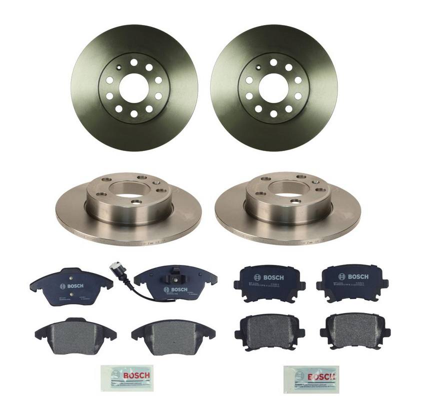 Disc Brake Pad and Rotor Kit – Front and Rear (288mm/232mm) (Semi ...