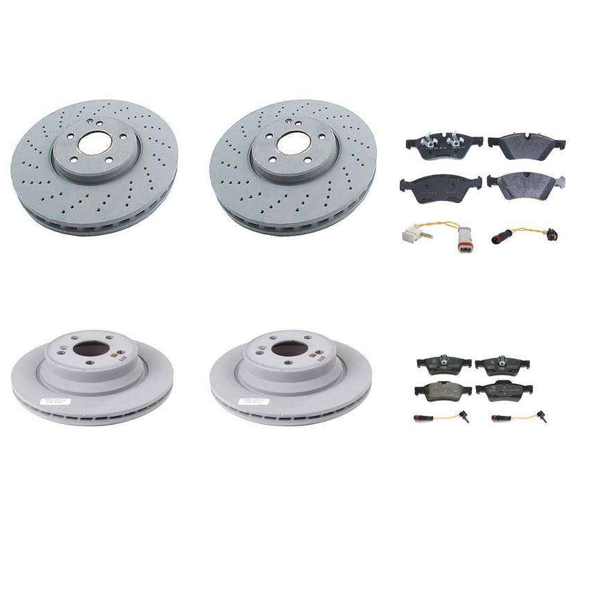 Disc Brake Pad and Rotor Kit – Front and Rear (330mm/300mm) Genuine ...