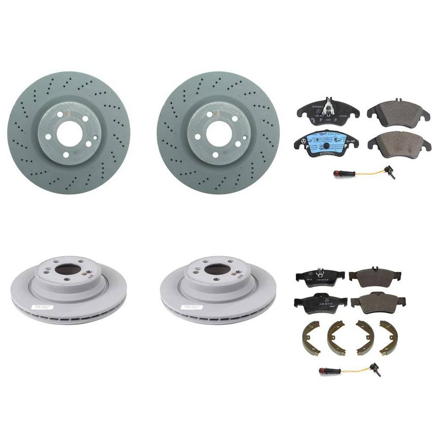 Disc Brake Pad and Rotor Kit – Front and Rear (344mm/300mm) Genuine ...