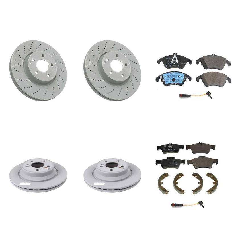 Disc Brake Pad and Rotor Kit – Front and Rear (322mm/300mm) Genuine ...
