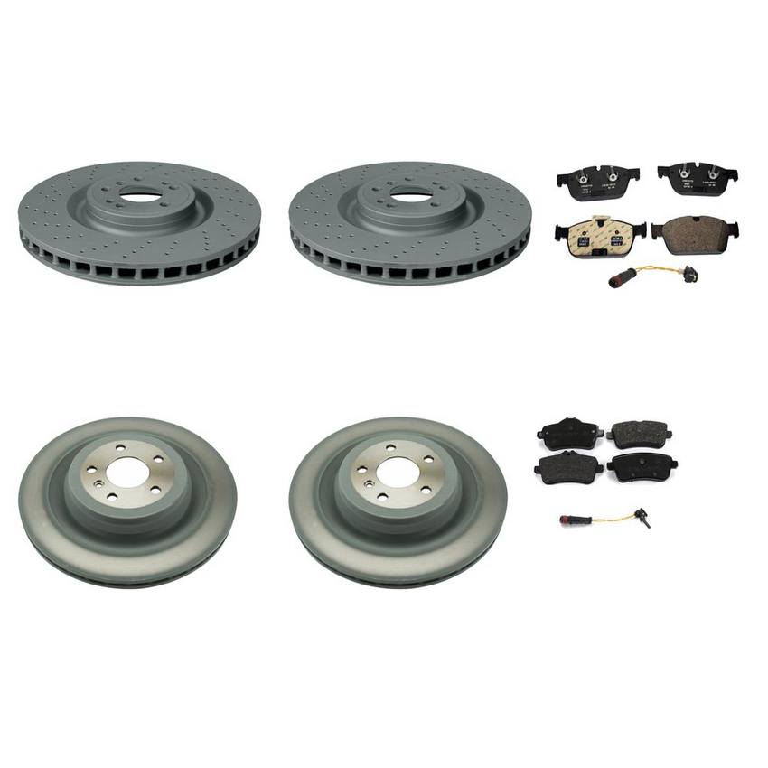 Disc Brake Pad and Rotor Kit – Front and Rear (375mm/345mm) Genuine ...