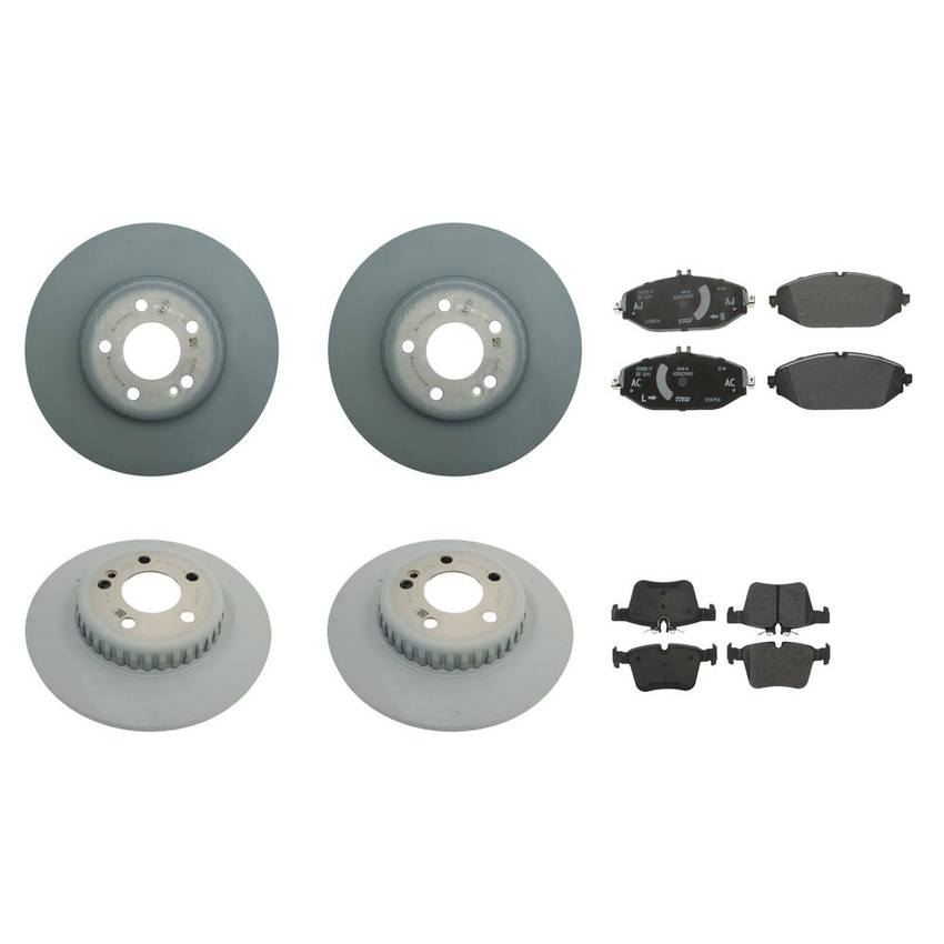 Mercedes Disc Brake Pad and Rotor Kit – Front and Rear (330mm/300mm ...