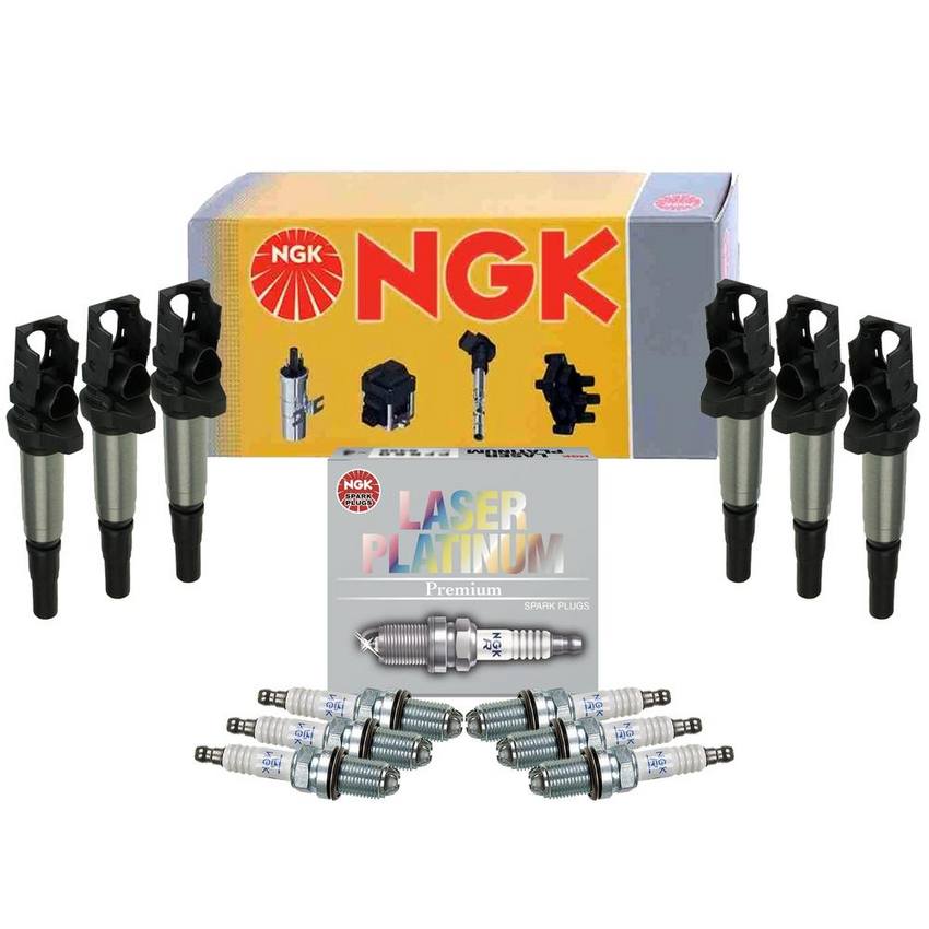 BMW NGK Ignition Coil Kit – (Laser Platinum) (Gap 0.020) NGK BM-4196701-KIT