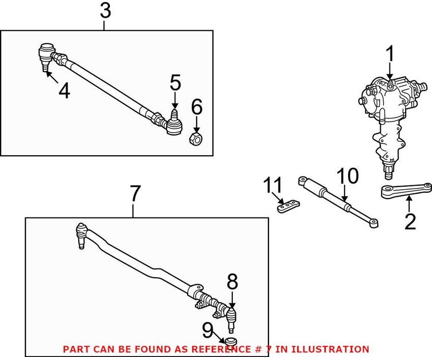 Mercedes Tie Rod Assembly – Front Passenger Side 4633300703 Genuine ...