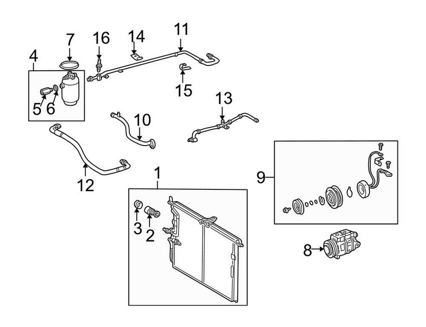 Mercedes A/C Receiver Drier 4635000249 Genuine Mercedes-Benz 4635000249