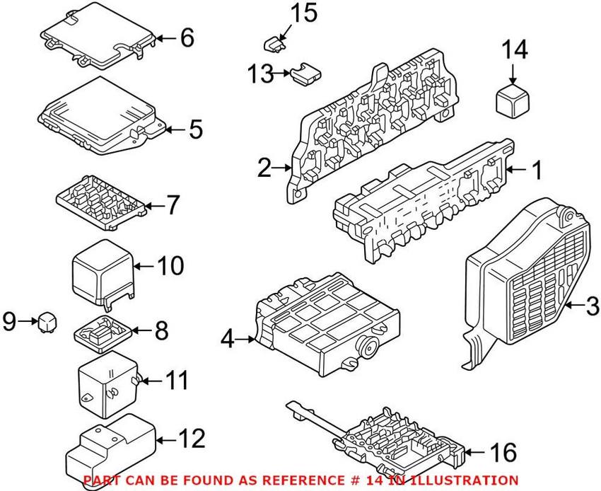 Audi VW Relay (Pulse Wipers) 4B0955531C Genuine VW/Audi 4B0955531C