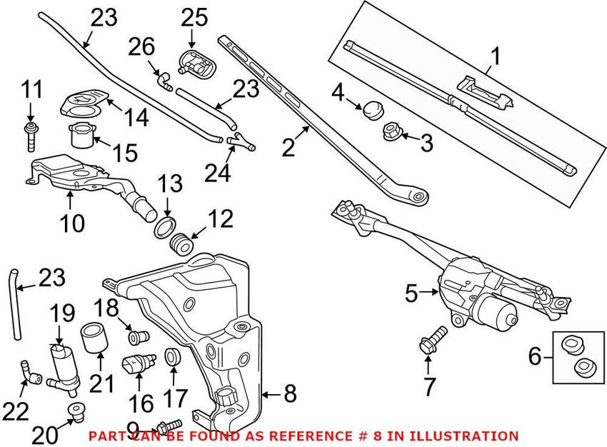 Audi Washer Fluid Reservoir 4G8955453F – Genuine VW/Audi Genuine VW ...