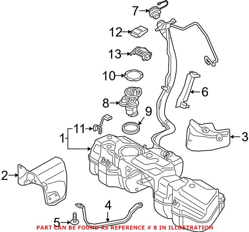 Audi Electric Fuel Pump Genuine VW/Audi 4M0919087F