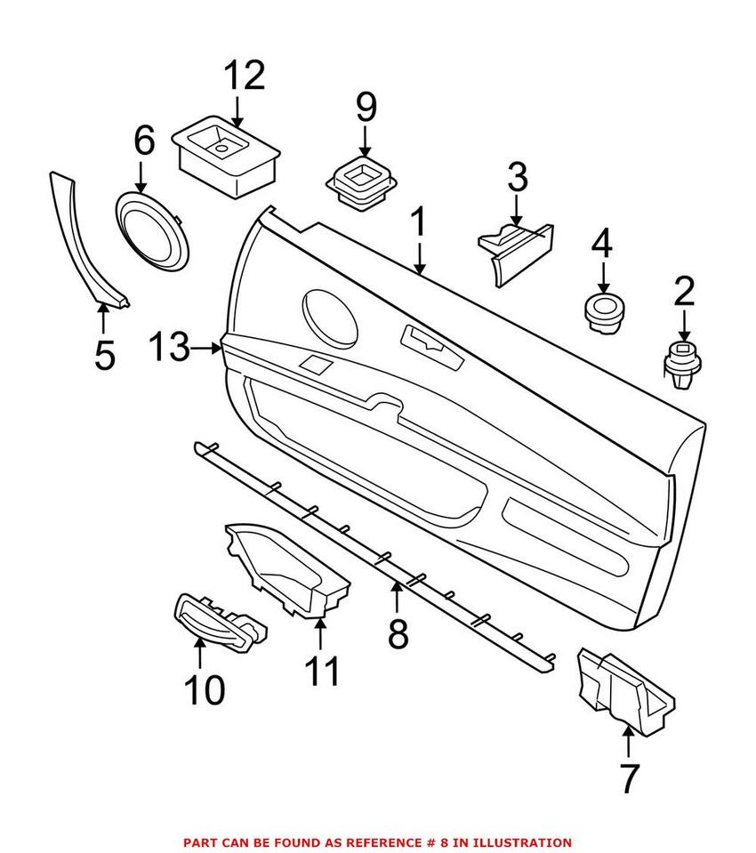 BMW Courtesy Light – Driver Left 51419139641 Genuine BMW 51419139641