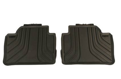 BMW Floor Mat Set – Rear (All-Weather) (Black) 51472219802 Genuine BMW ...