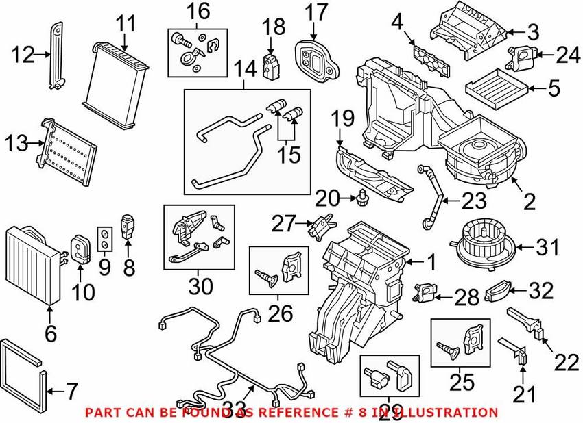 Audi VW A/C Expansion Valve 5Q0816679B Genuine VW/Audi 5Q0816679B
