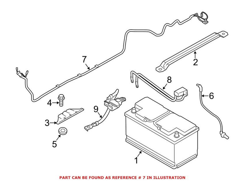 BMW Battery Cable 61129308292 Genuine BMW 61129308292