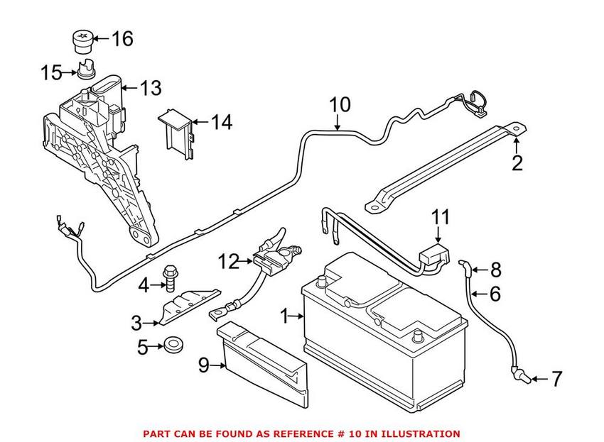 BMW Battery Cable Genuine BMW 61129348763