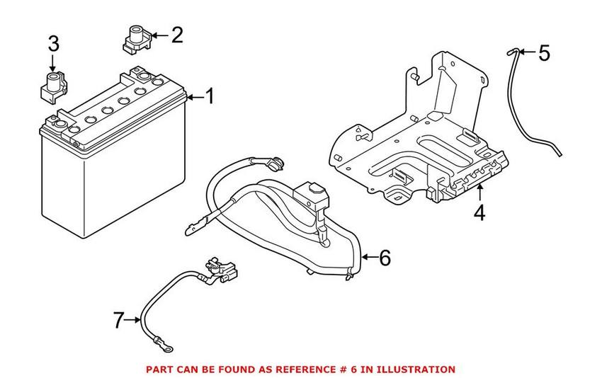 BMW Battery Cable 61129380213 Genuine BMW 61129380213