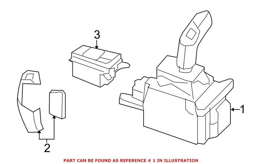 BMW Automatic Transmission Shift Lever 61316832387 Genuine BMW 61316832387