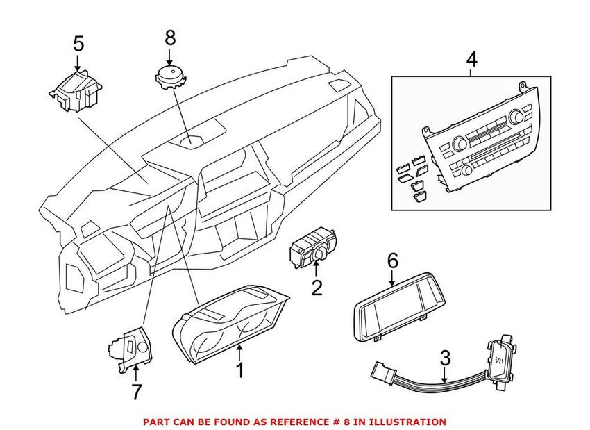 BMW Ignition Switch 61319291689 Genuine BMW 61319291689