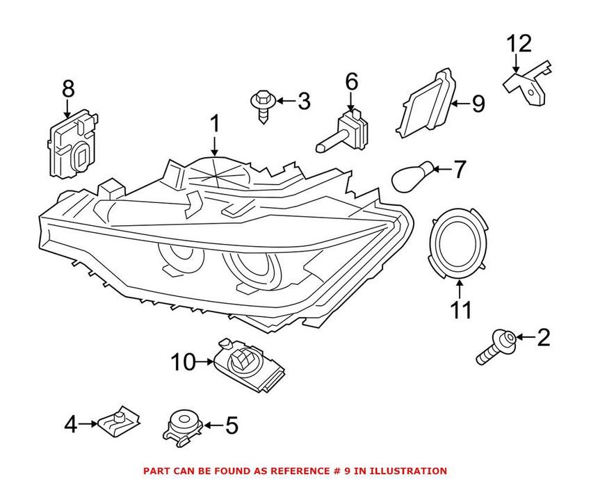 BMW High Intensity Discharge Headlight Control Module – Front ...